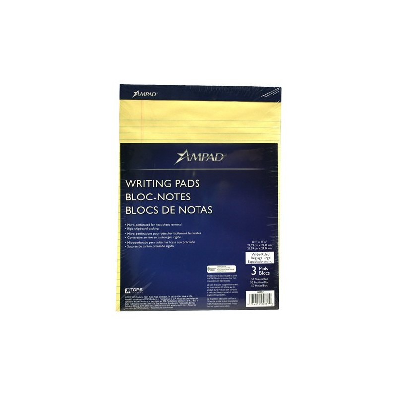 BLOCK DE RAYA OXFORD TAMAÑO CARTA DE 50 HOJAS